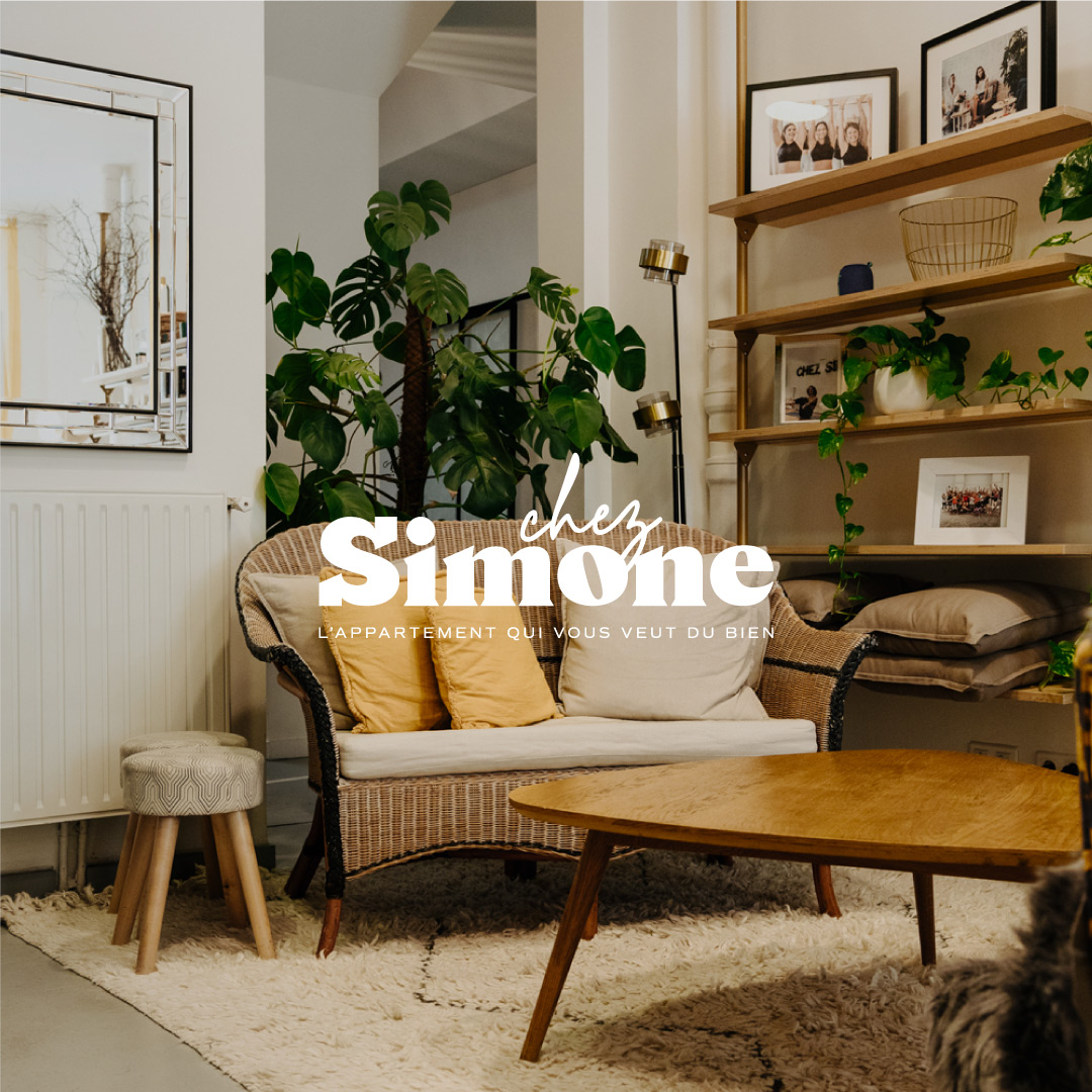 L'appartement Chez Simone - Identité visuelle - Graphiste Freelance